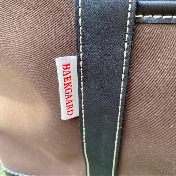 Baekgaard | Bags | Baekgaard Brown Oversized Shoppingtravel Tote | Poshmark